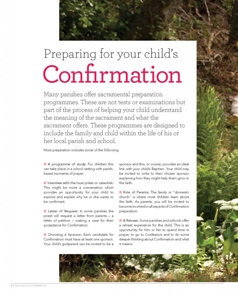 Your Child's Confirmation - Redemptorist Communications