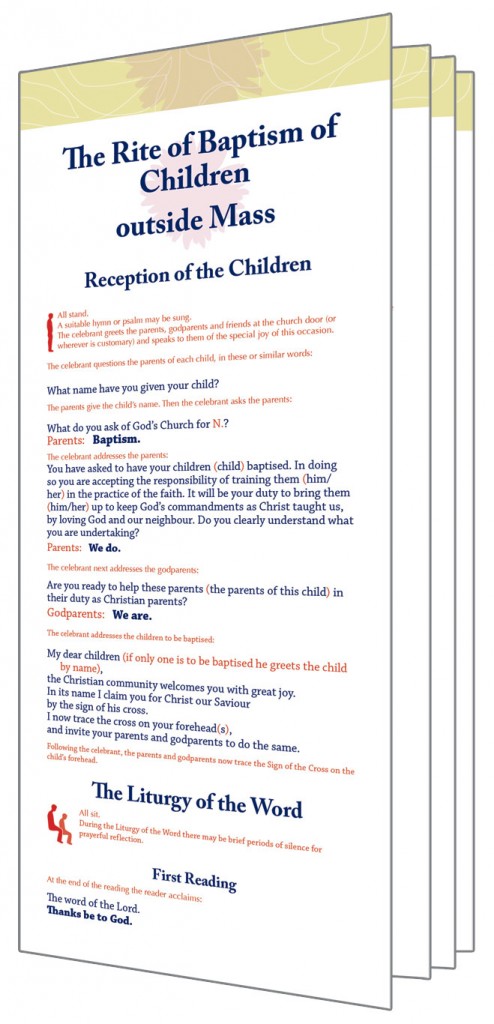 Laminated Baptism Card - Redemptorist Communications