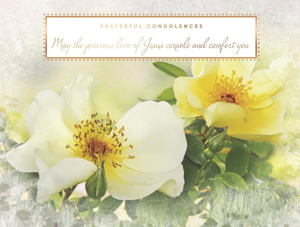 Sorrow Floral 2 Sympathy Card - Redemptorist Communications